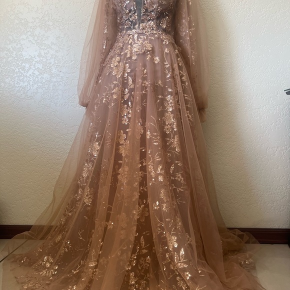 GLS Collective | Dresses | Gls By Gloria Luxury Dress Rose Gold ...